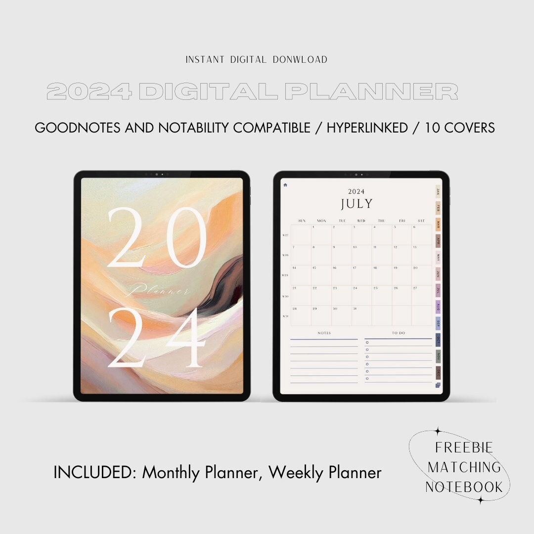 2024 Digital Planner DATED Goodnotes Digital Planner 2024 Digital ...