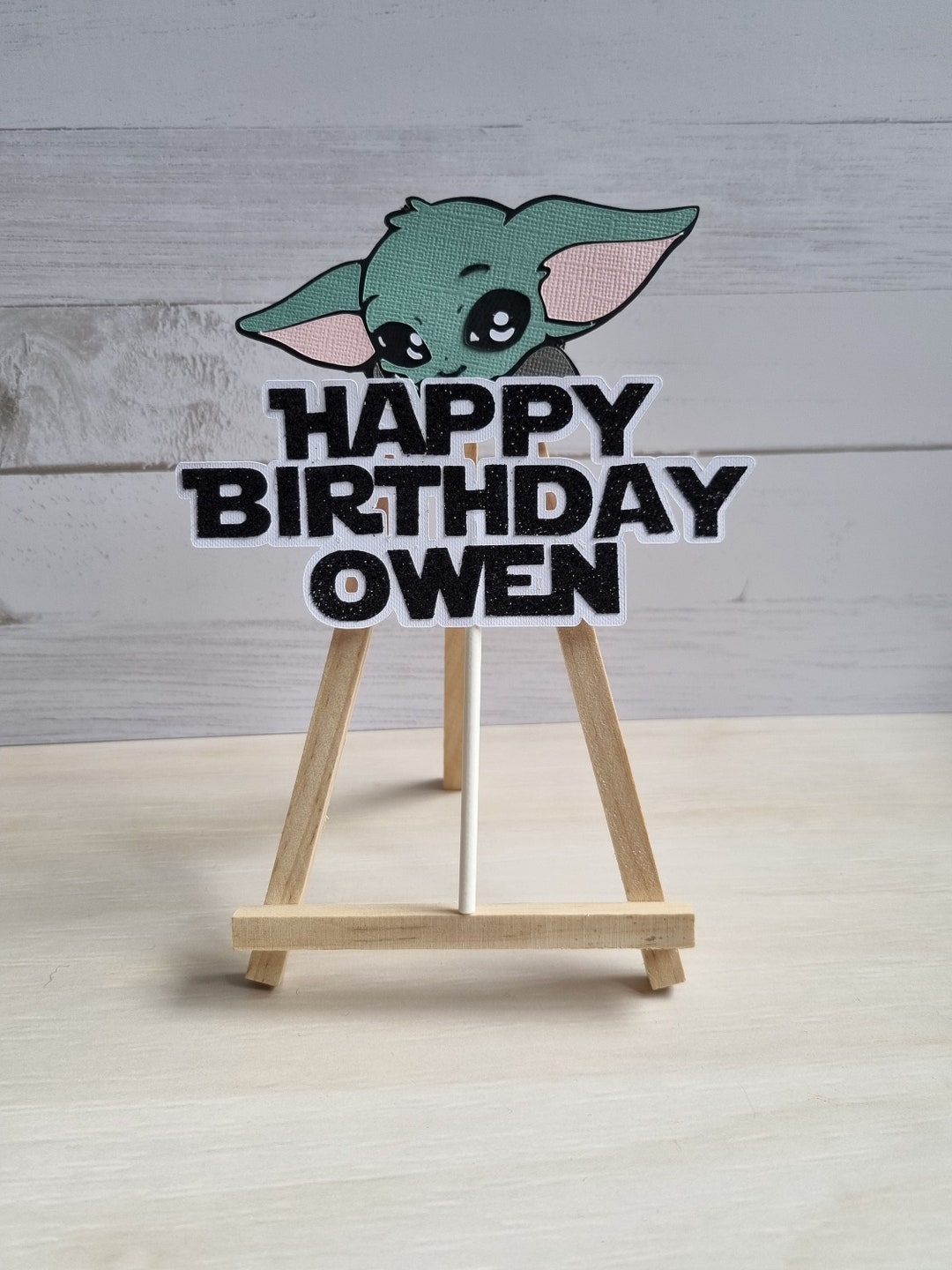 Personalised Baby Yoda (grogu) Cake Topper - Etsy Australia