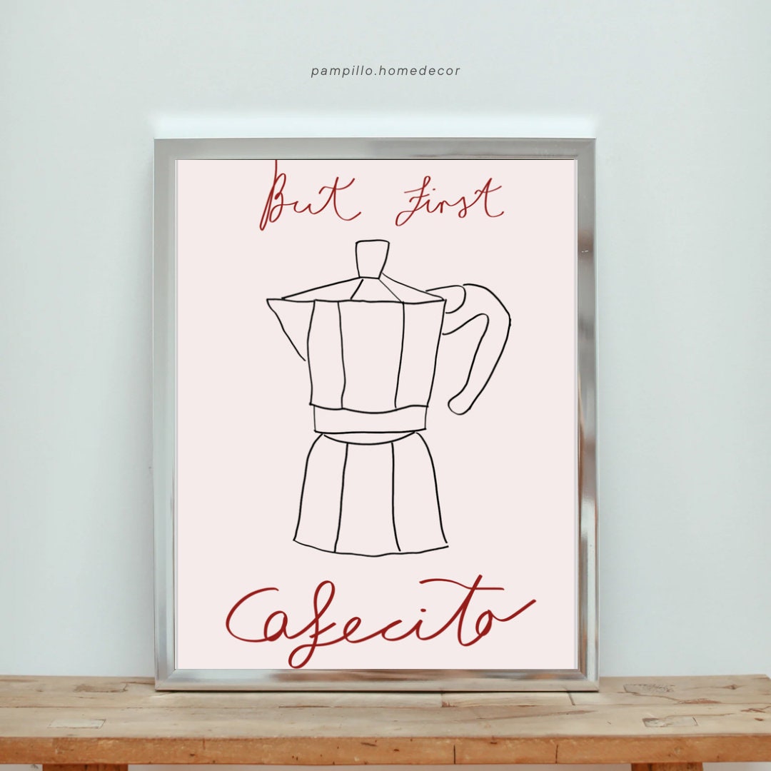 BUT FIRST CAFECITO Poster Wall Decoration Coffee Kitchen - Etsy