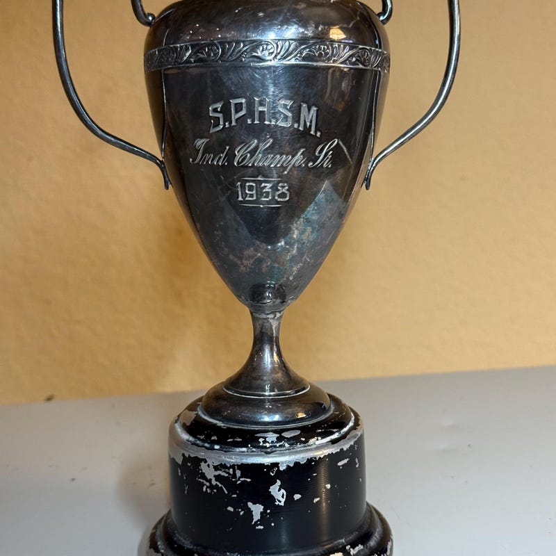 Vintage Large Trophy Cup - Etsy