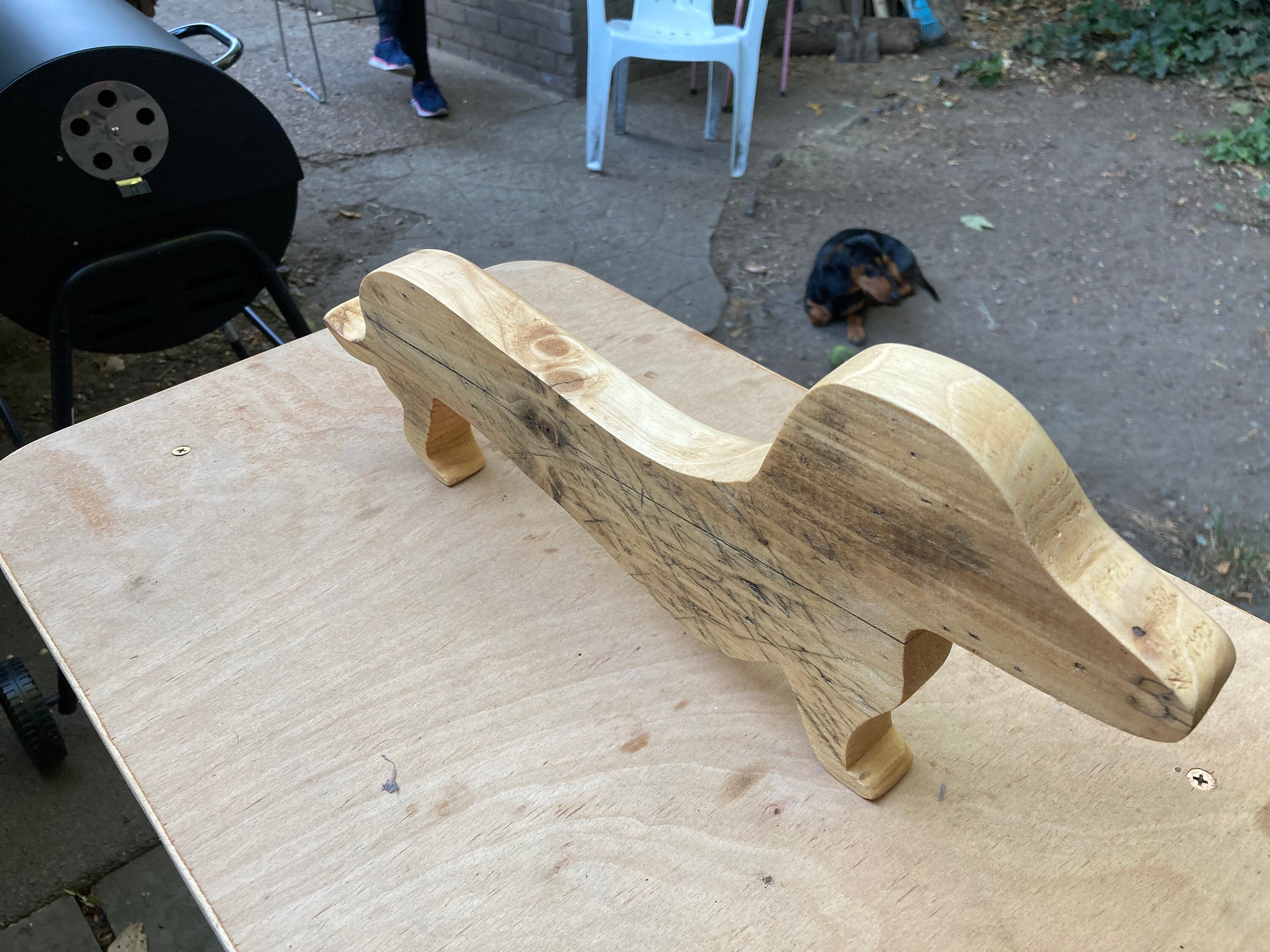 Dachshund Wooden Dog - Etsy