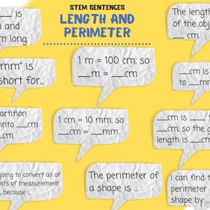 Year 3 Maths Working Wall- Length and Perimeter - Etsy