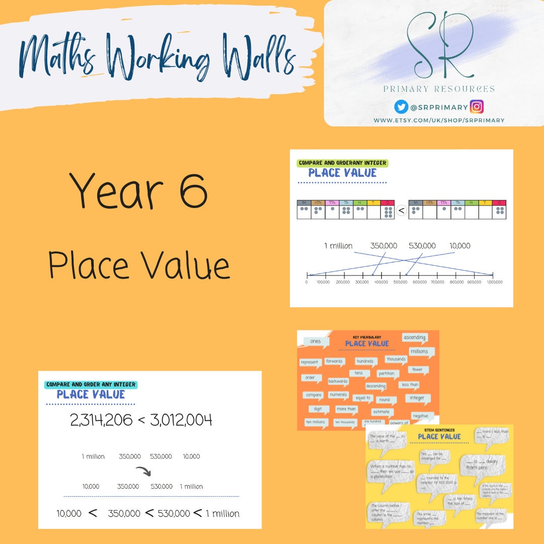 Year 6 Maths Working Wall- Place Value - Etsy