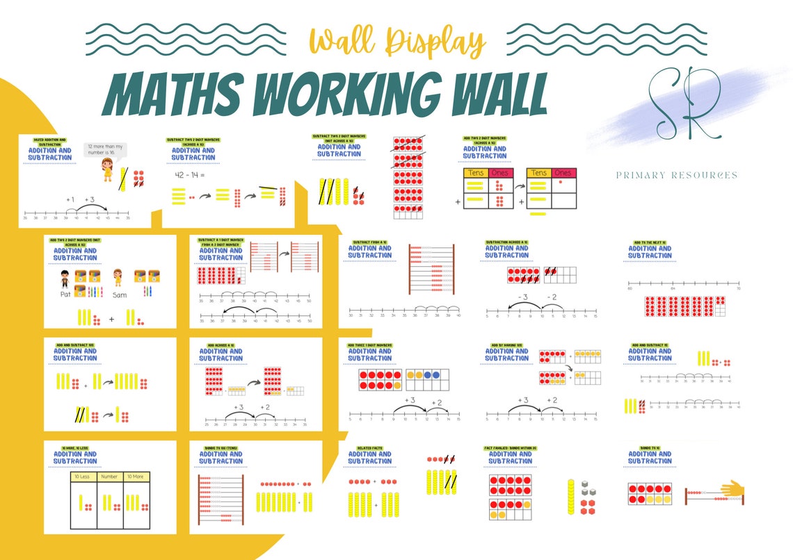 Year 2 Maths Working Wall Bundle- Full Autumn Term - Etsy