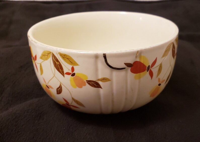 Vintage 1930's Hall's Superior jewel Tea Company Autumn Leaf Small Bowl ...