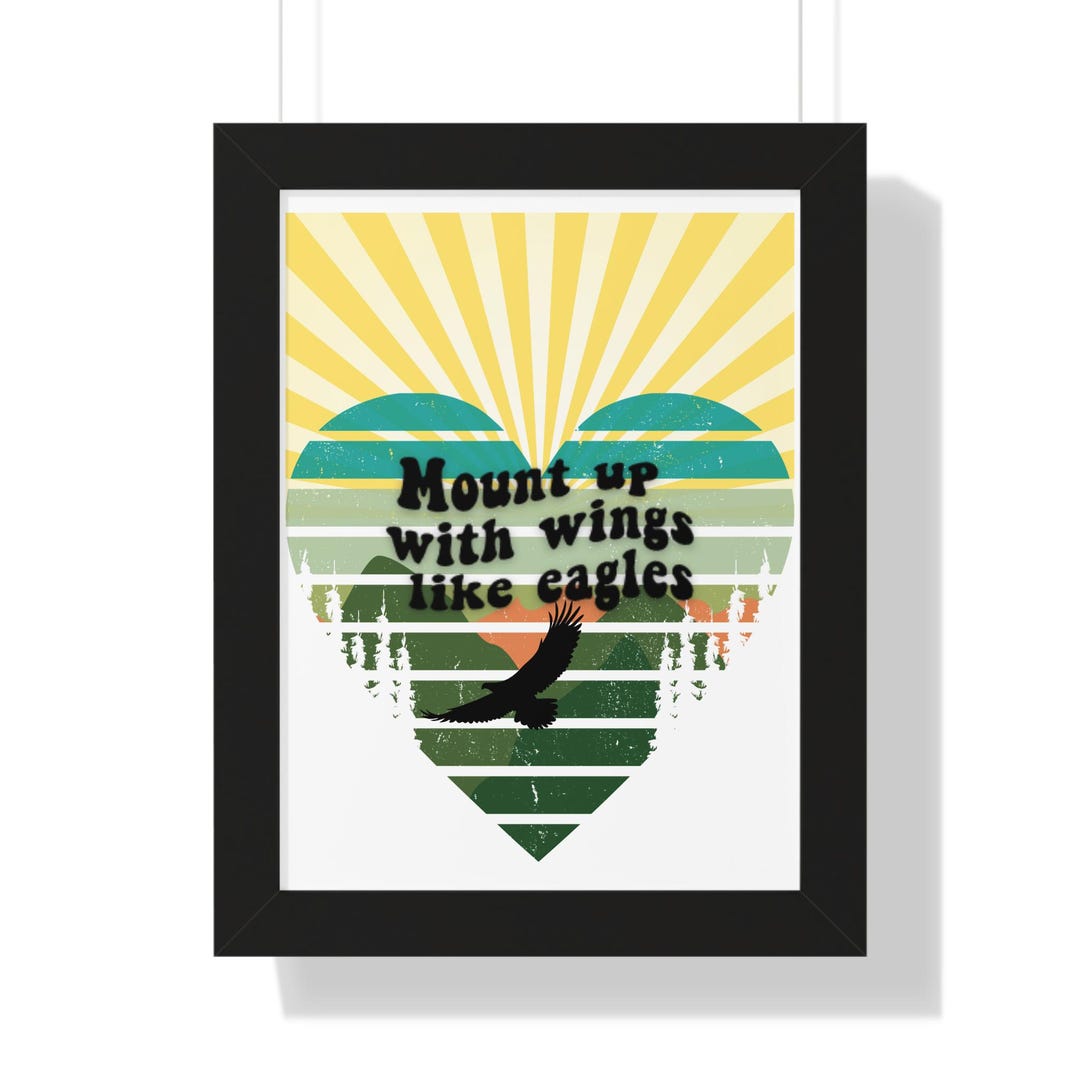 Vertical Poster, Retro Landscape Scripture Wall Art, Home Decor ...