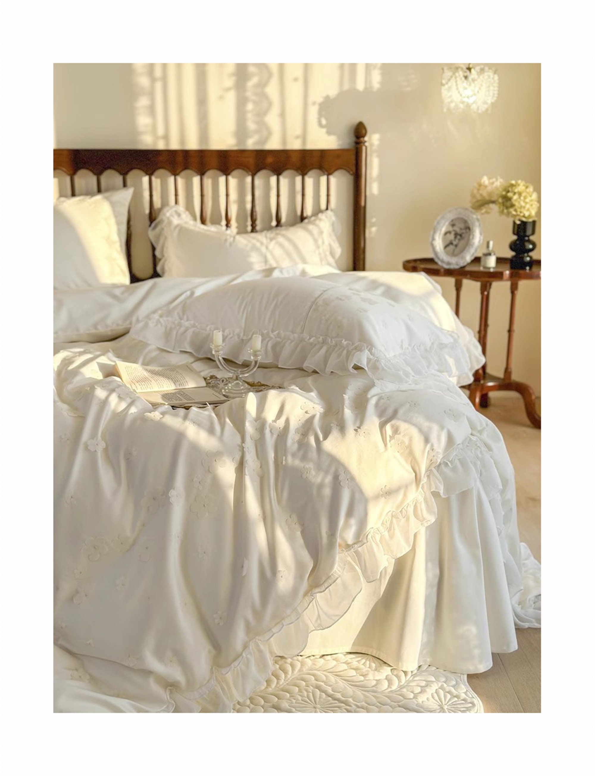 White French Princess Style 100 Counts Cotton French Bedding ...