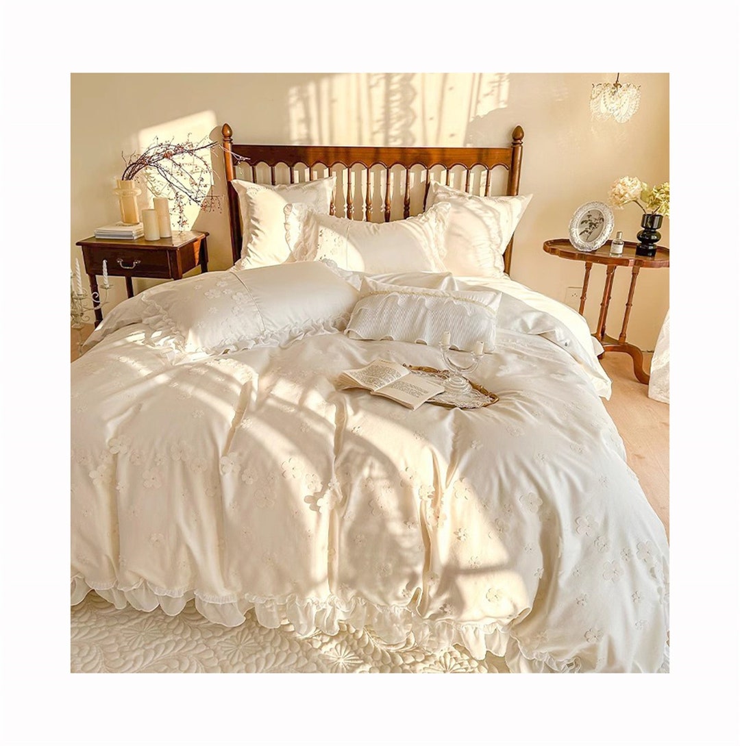 White French Princess Style 100 Counts Cotton French Bedding ...