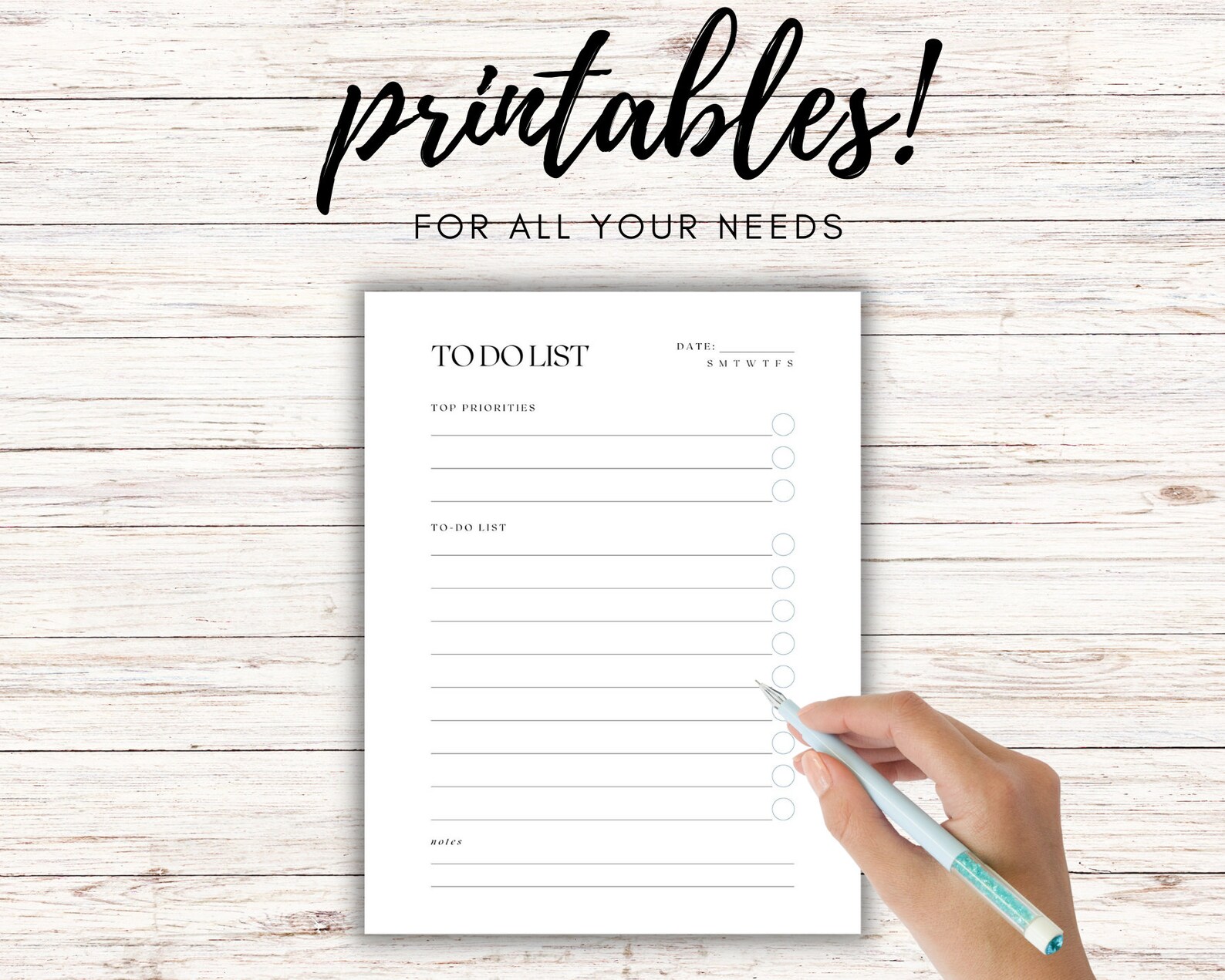 Minimalist to Do List Printable, Lined Paper Printable, Square Grid ...