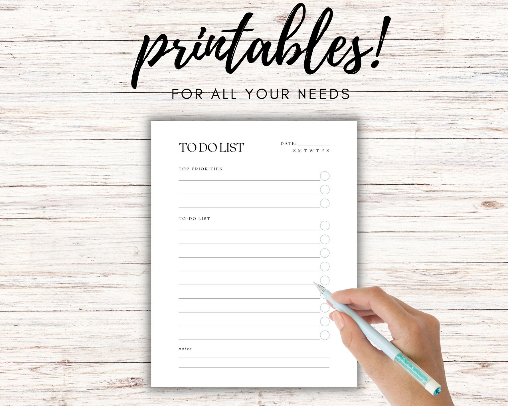 Minimalist to Do List Printable, Lined Paper Printable, Square Grid ...