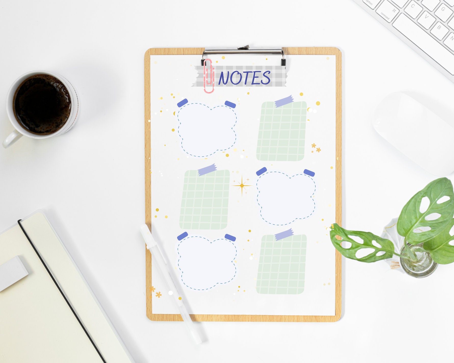 Notes Template Printable, Minimalist Notes Template, US Letter, Instant ...