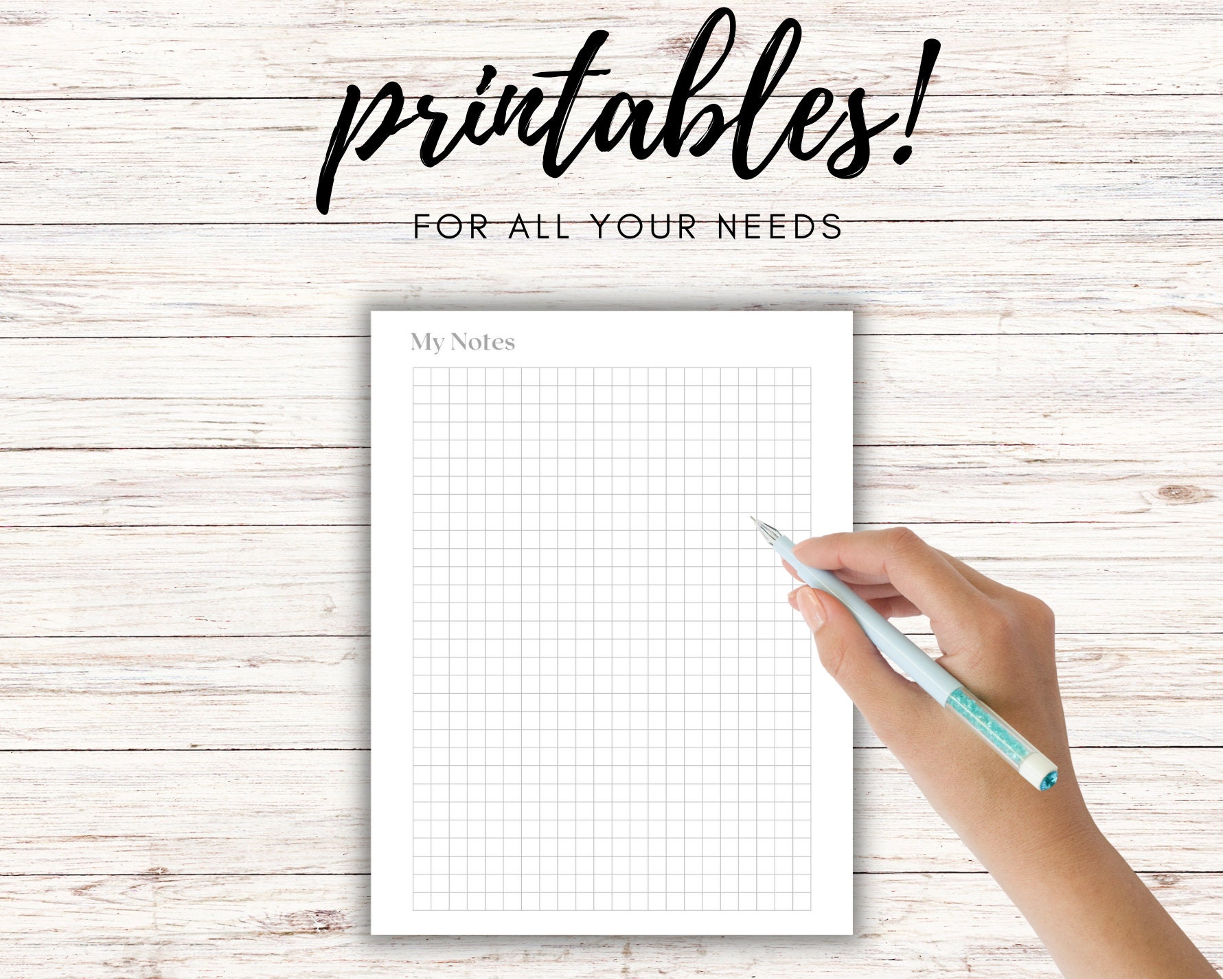 Minimalist to Do List Printable, Lined Paper Printable, Square Grid ...