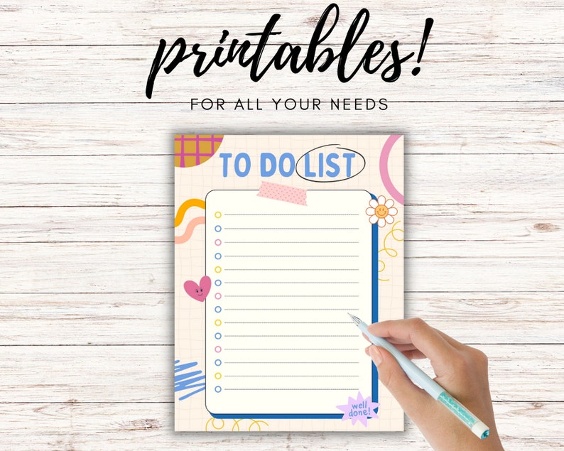 Daily to Do List Printable Lined Paper Printable Small Dot - Etsy Australia