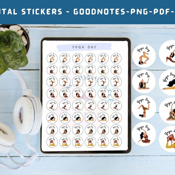 Yoga Stickers - Etsy