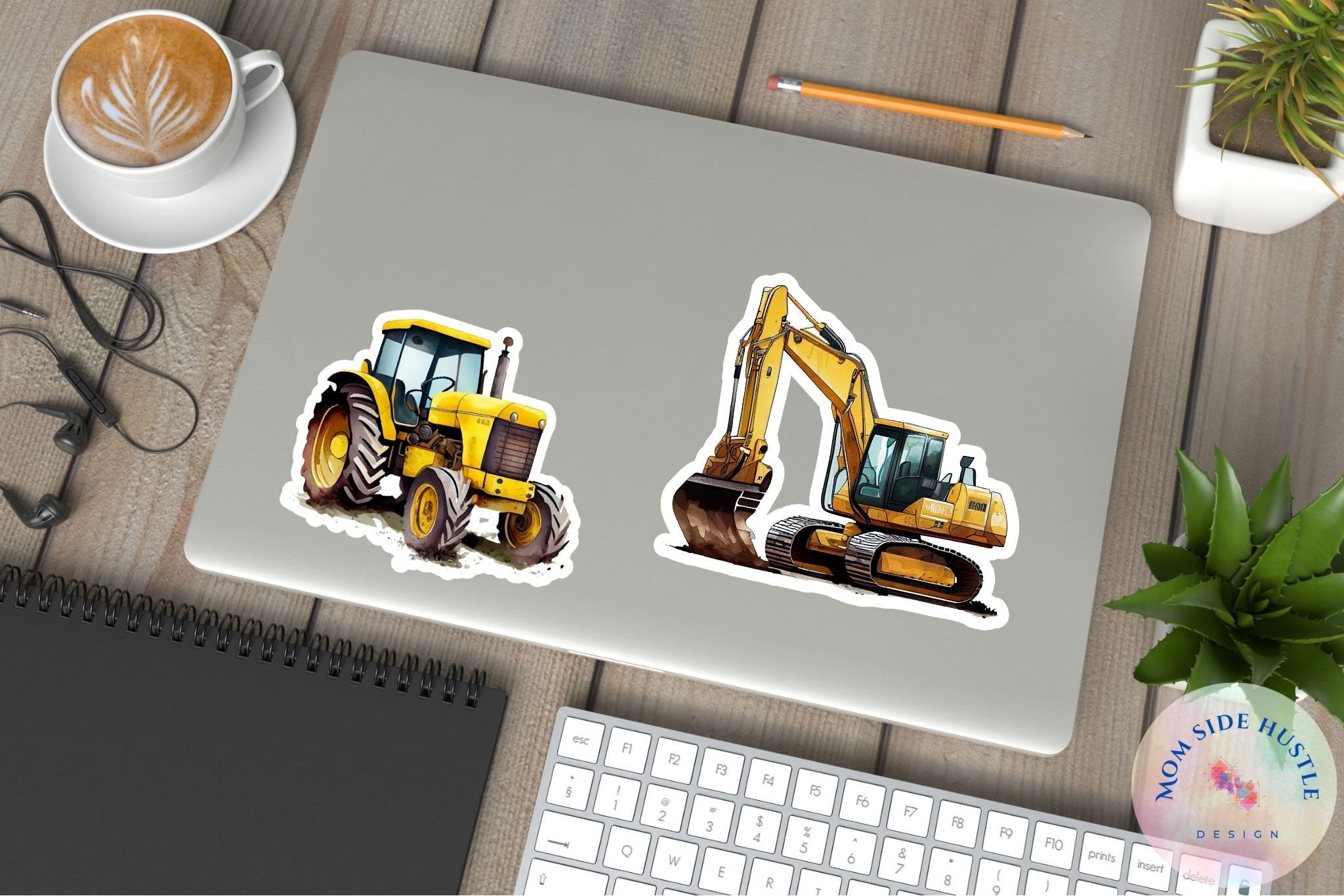 Construction Vehicles Stickers, Scrapbooks Stickers, Wall Arts ...