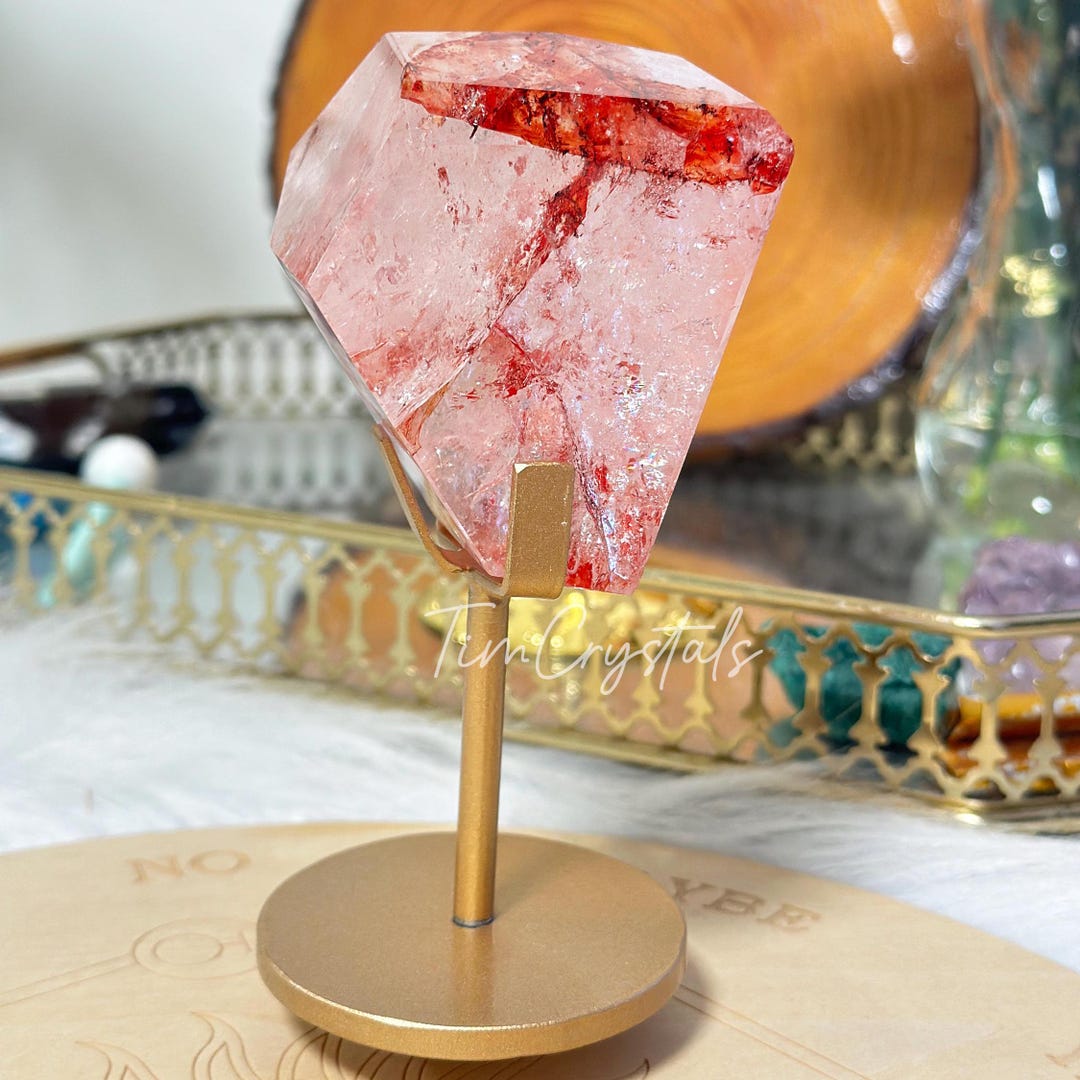 Higher Quality Rainbow Red Hematoid Fire Quartz Freeform Fire Quartz ...