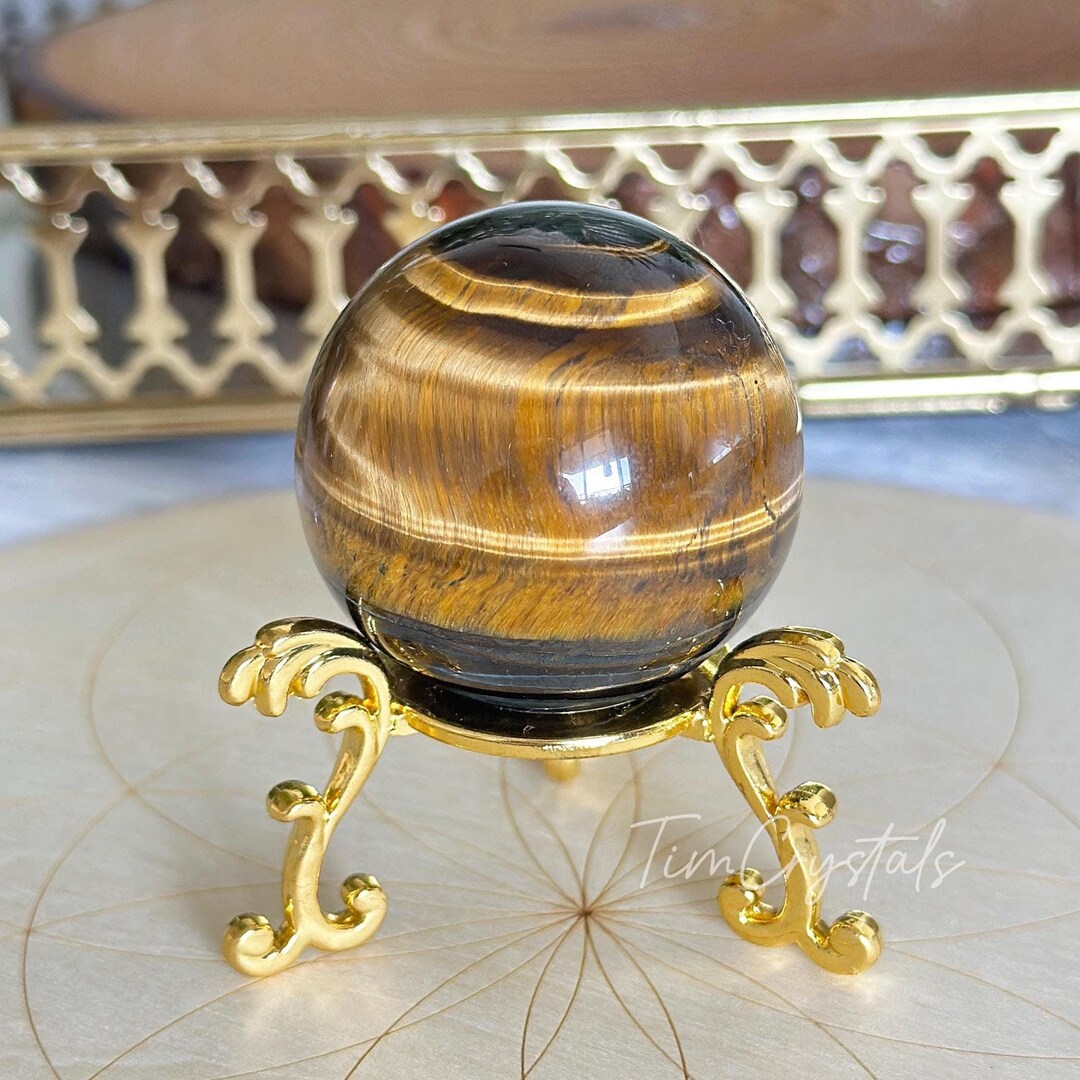 Natural Tiger's Eye Sphere, High Quality Flashy Tigers Eye Sphere ...