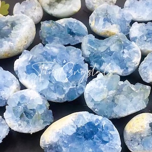 Natural Celestite Crystal Clusters, High Quality Blue Celestite Druze ...