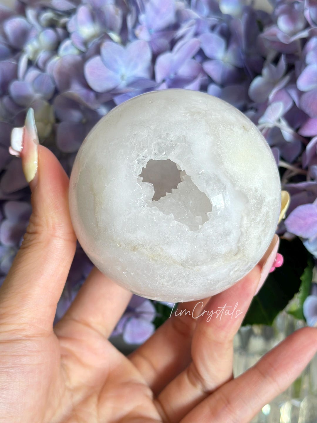 Natural Sparkly White Quartz Druzy Sphere 70mm - Etsy