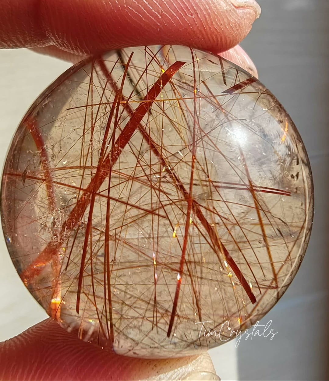 High Quality Red Rutilated Quartz Sphere Crystals Sphere -39mm - Etsy