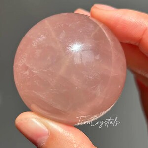 Natural Star Rose Quartz Sphere Rose Quartz Orb Collection Home ...