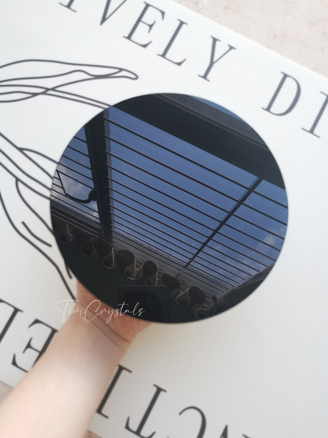 Natural Black Obsidian Scrying Mirror, Handmade Crystal Scrying Mirror ...