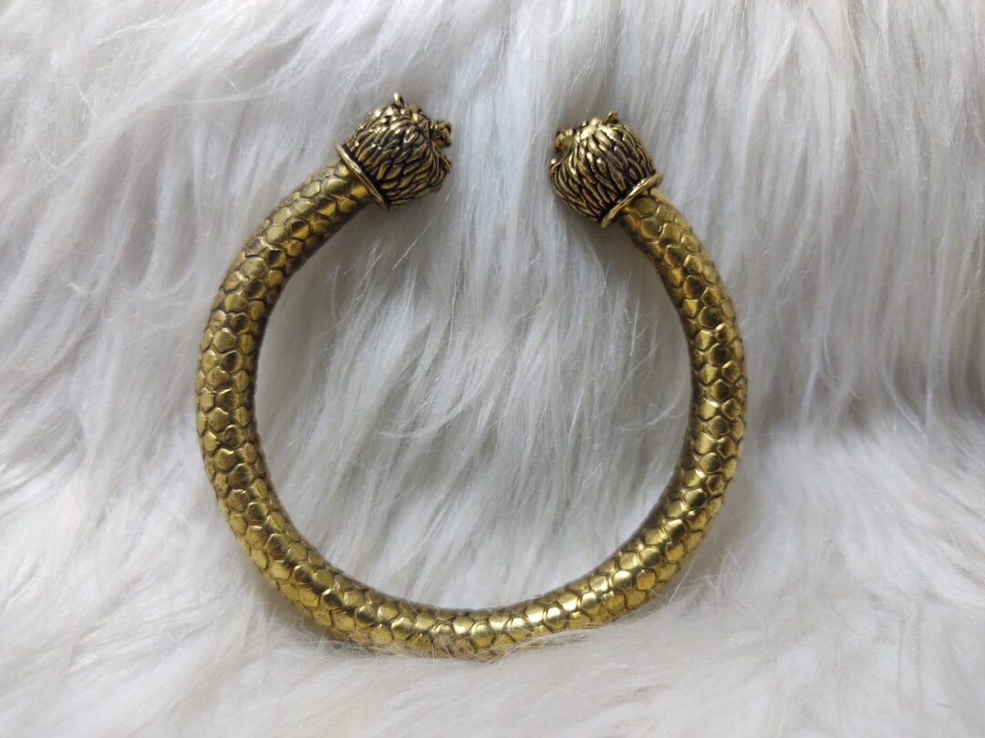 Golden Kada for Mens | Golden Lion Kada - Etsy