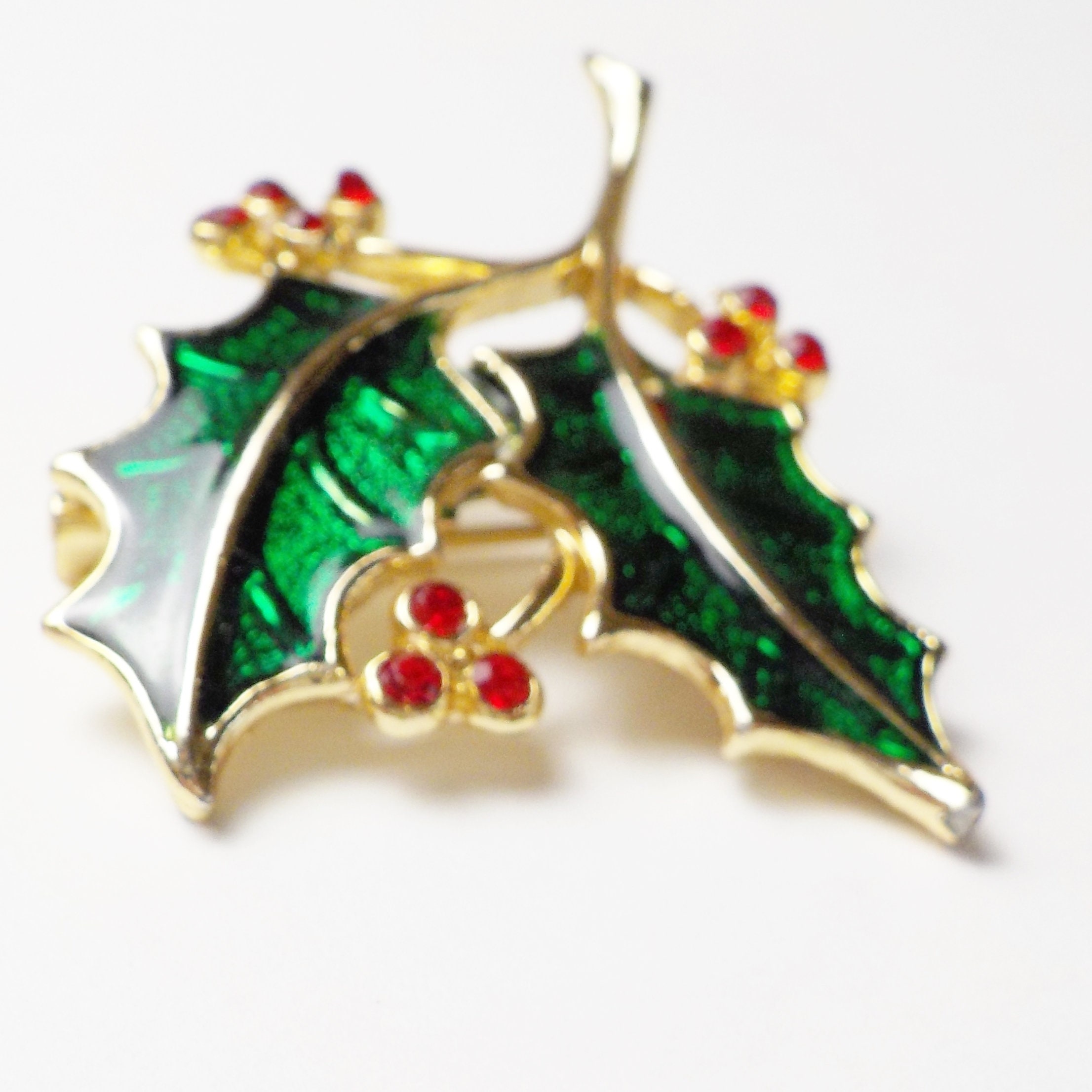 Vintage Signed Beatrix Holly Brooch Christmas Pin - Etsy