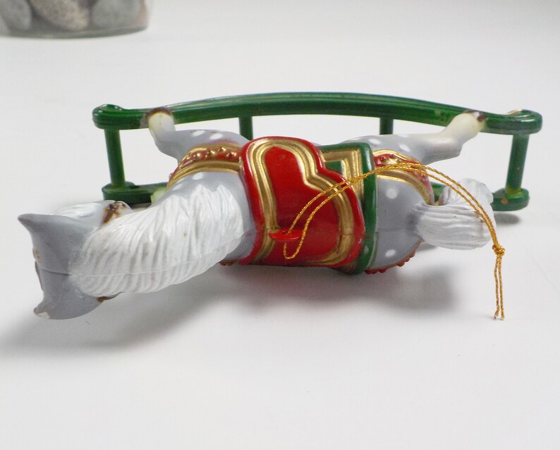 Vintage Hard Plastic Rocking Horse Tree Ornament - Etsy