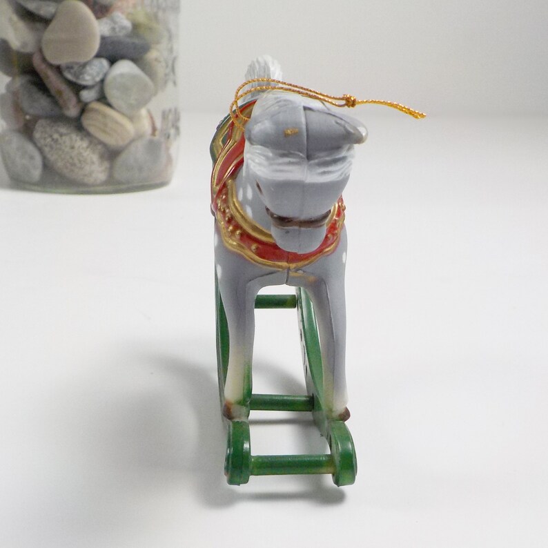 Vintage Hard Plastic Rocking Horse Tree Ornament - Etsy