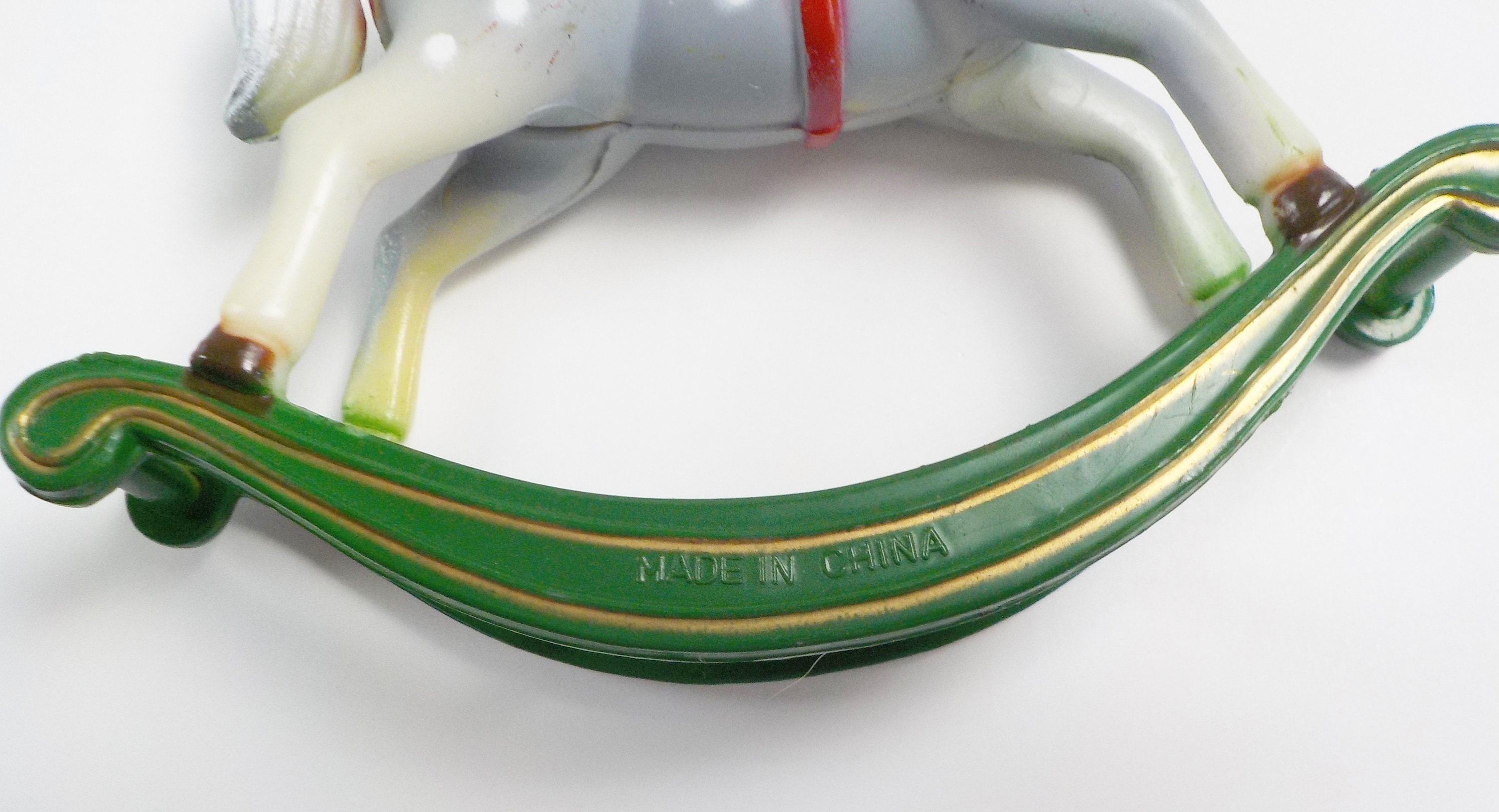 Vintage Hard Plastic Rocking Horse Tree Ornament - Etsy