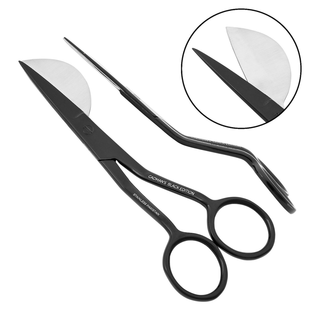 Duckbill Scissors Machine Scissors Embroidery Scissors Black Edition ...