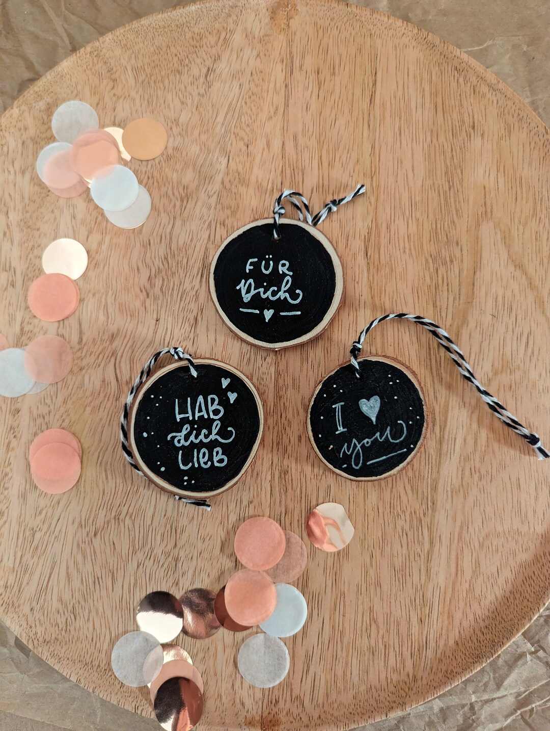 Wooden Tag Handwritten / Gift Tag for Lovers / Anniversary / Souvenir ...