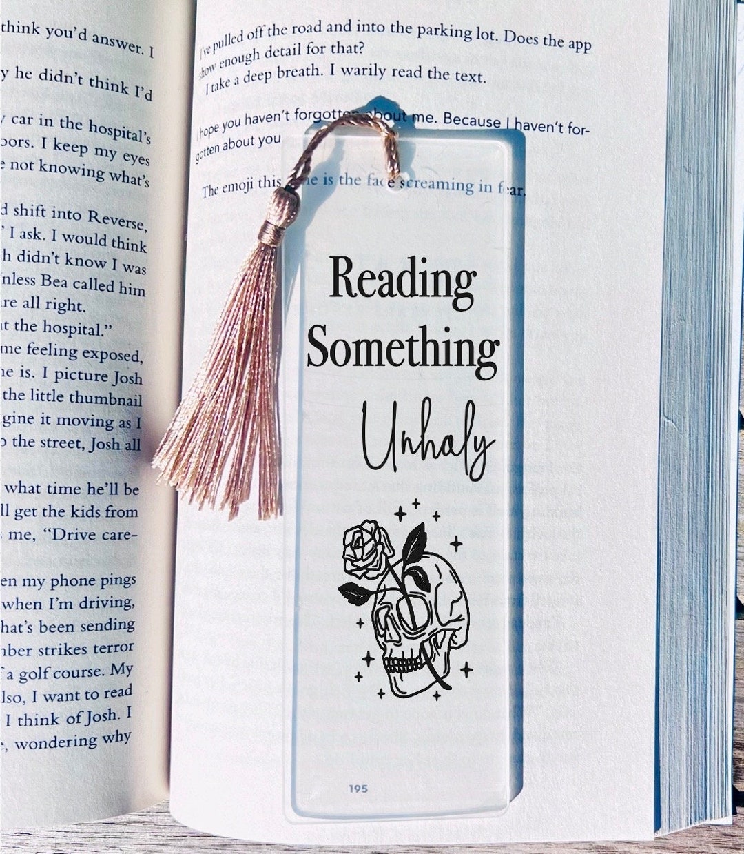 Reading Somthing Unholy Smut Bookmark With Tassel Handmade Gifts Cute ...