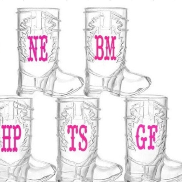 Cowgirl Boot Shot Glasses - Etsy