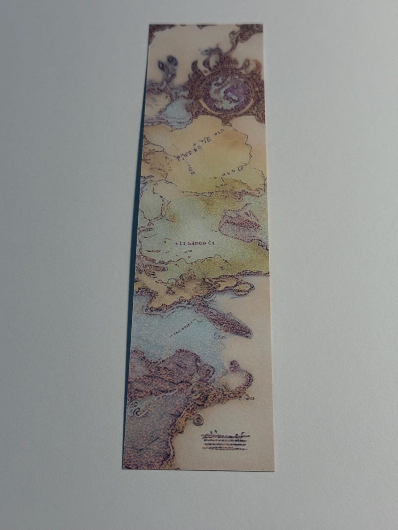 Vintage Map Double Sided Bookmark Set of 10 | Fantasy World Map ...