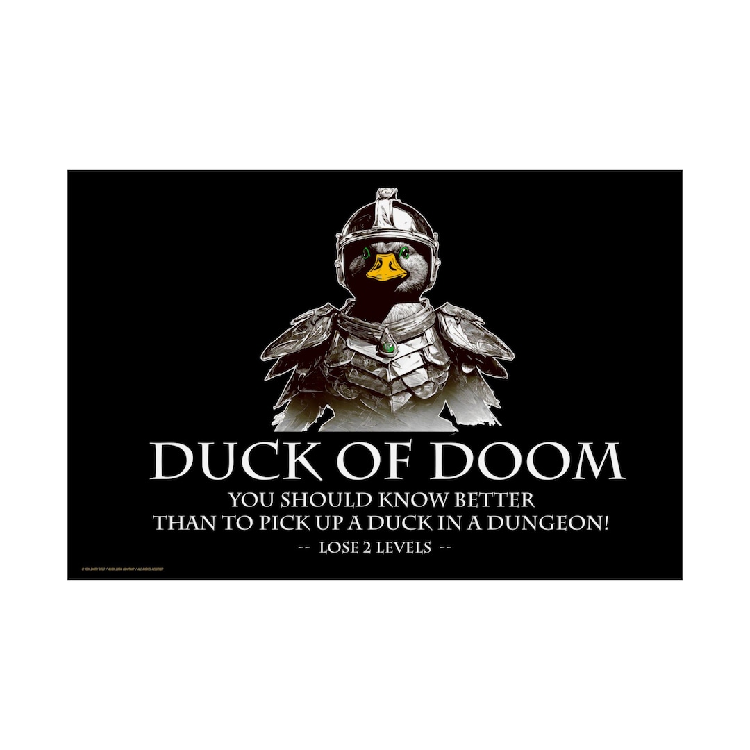 DUCK OF DOOM Poster - Etsy