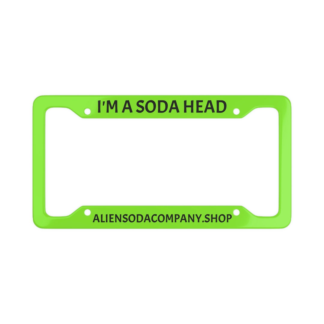 Alien Soda Company License Plate Frame - Etsy