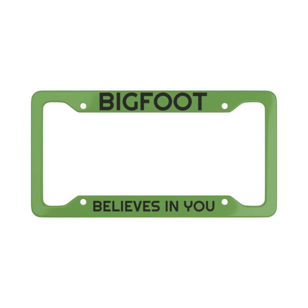 Bigfoot License Plate Frame - Etsy