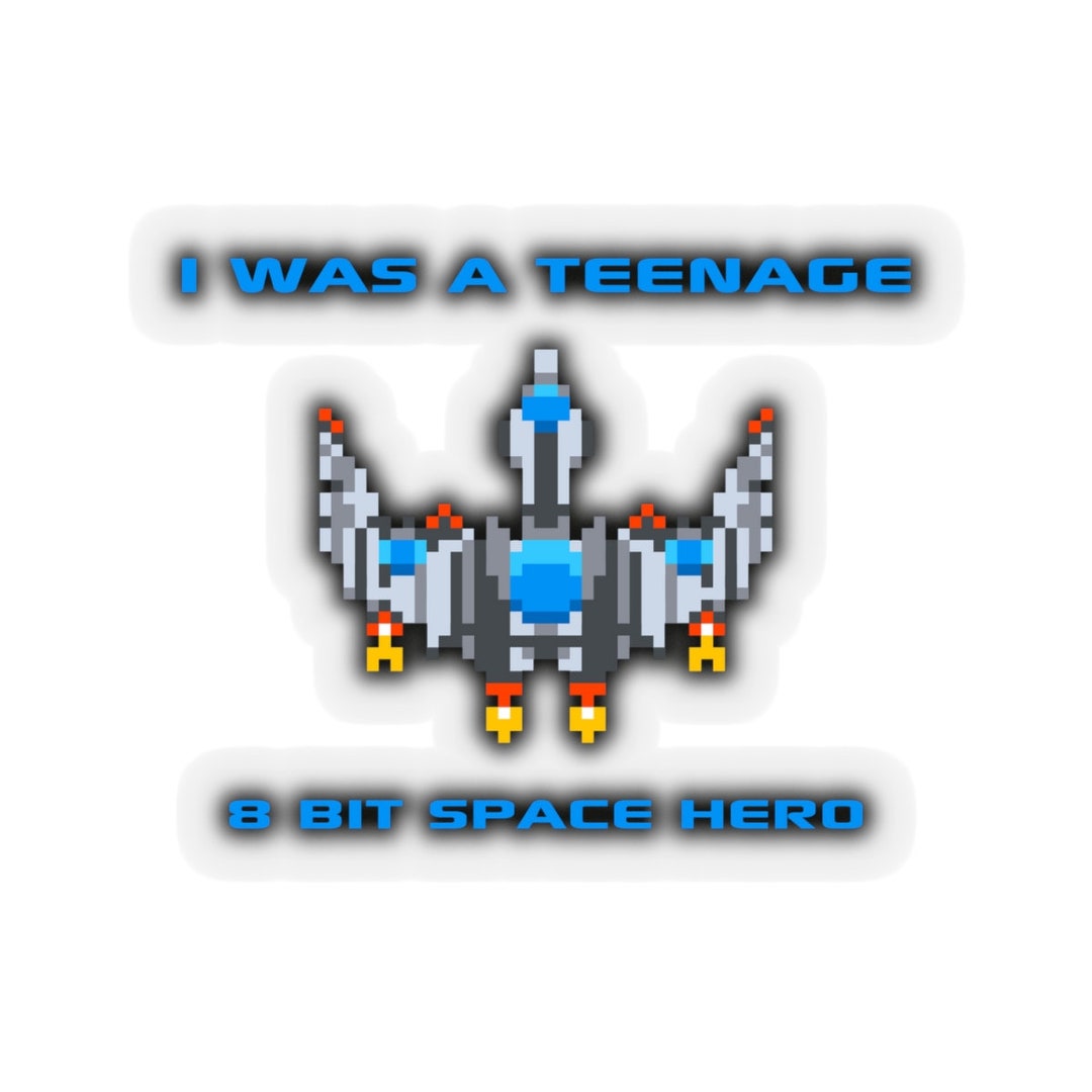 8 Bit Space Hero Die Cut Sticker - Etsy