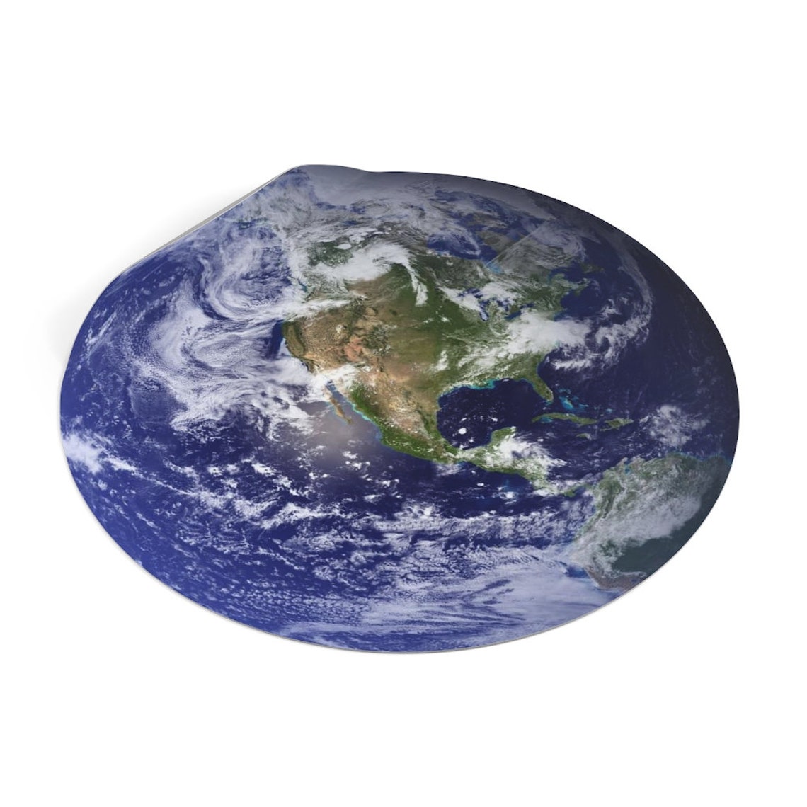 4x4 / 5x5 Earth Round Vinyl Stickers - Etsy