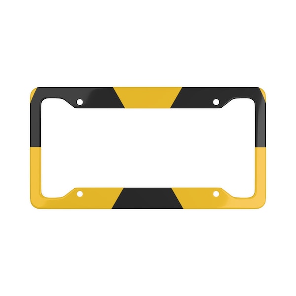 Black and Yellow License Plate - Etsy
