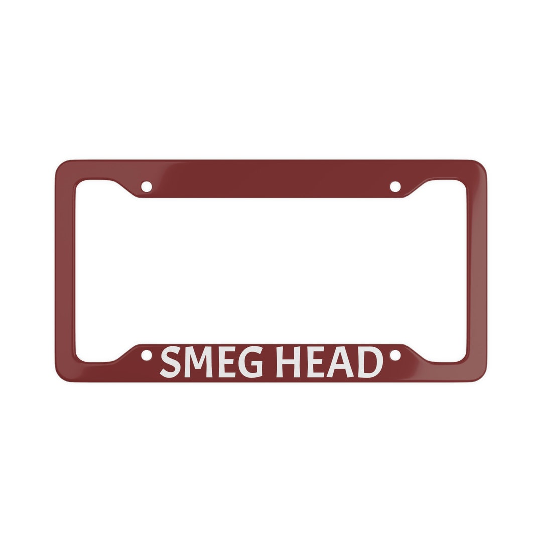 Smeg Head License Plate Frame - Etsy