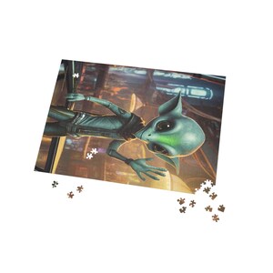 A Friendly Alien Puzzle 1000-piece - Etsy