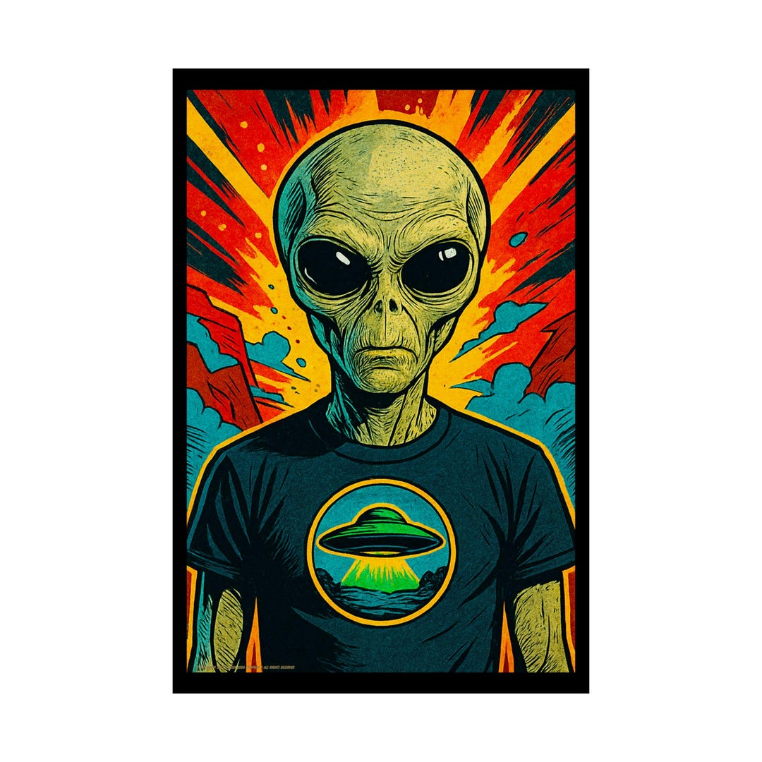 ALIEN POP ART Poster - Etsy