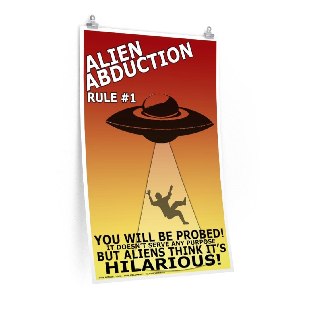 Rules for Alien Abduction : Rule #1 Poster - Etsy