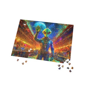 Painted Alien Puzzle 1000-piece - Etsy