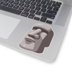 Moai Die Cut Sticker - Etsy
