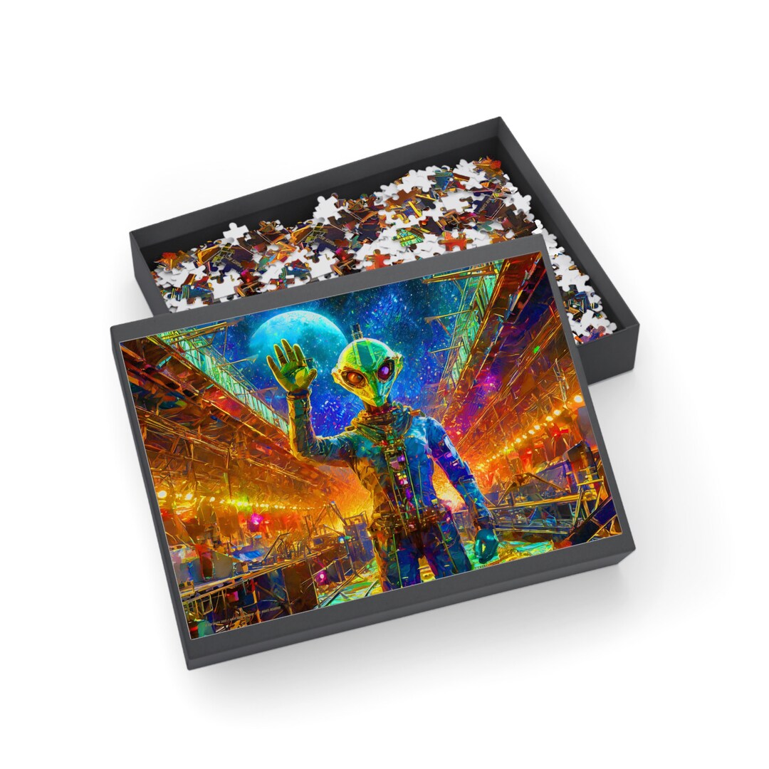 Painted Alien Puzzle (1000-piece) - Etsy