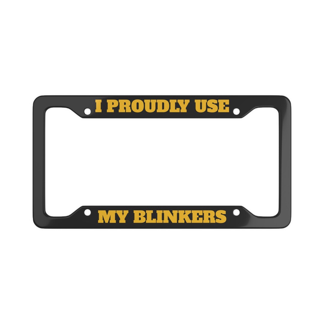 Blinker Pride License Plate Frame - Etsy